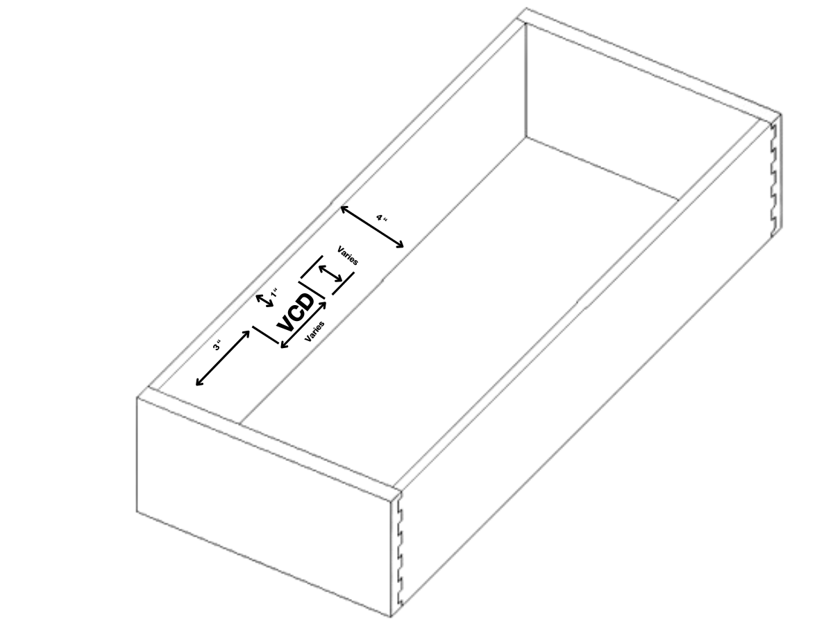 Laser Engraved Drawer Boxes - Valley Custom Door